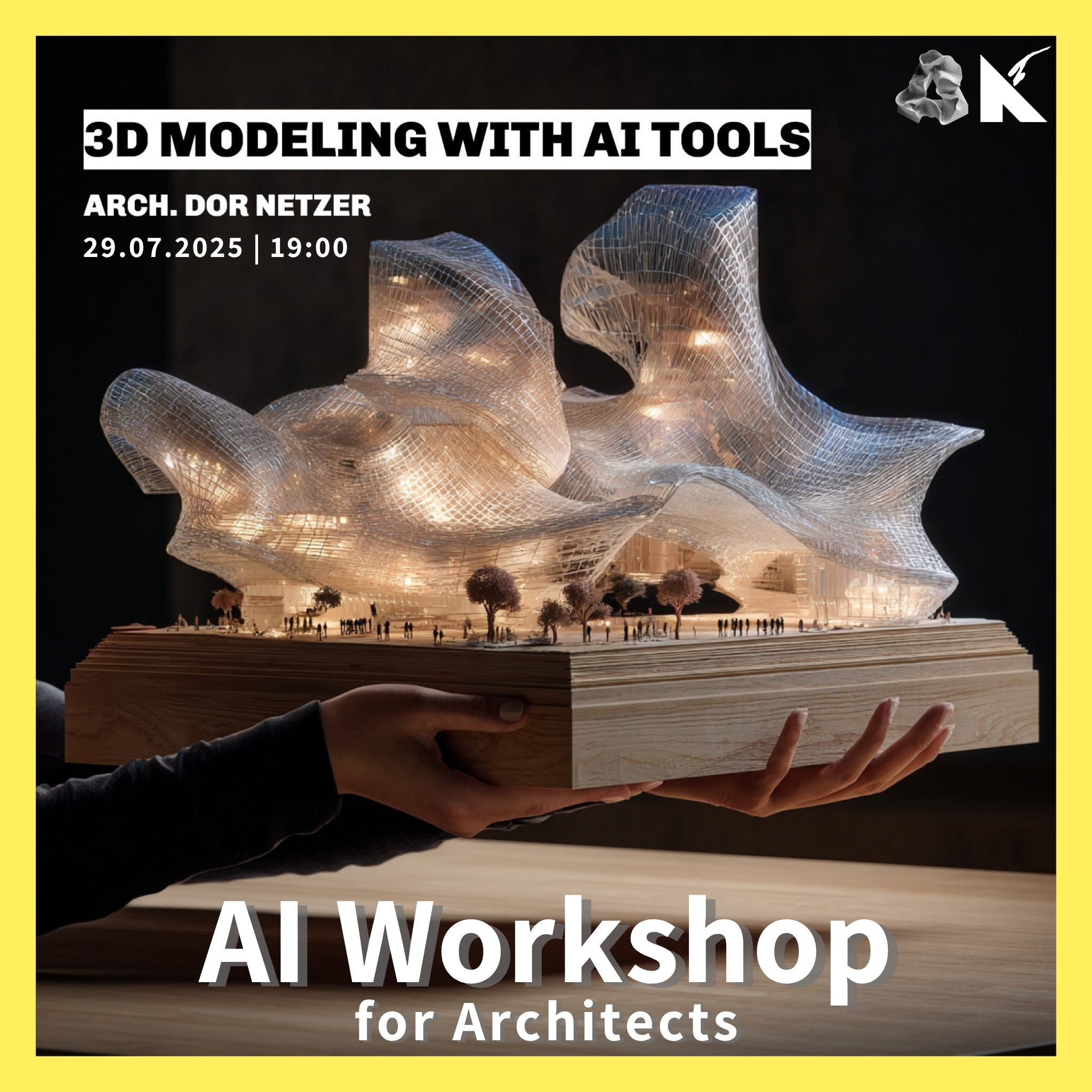 AI Workshops – 3D MODELING WITH AI TOOLS | התאחדות האדריכלים